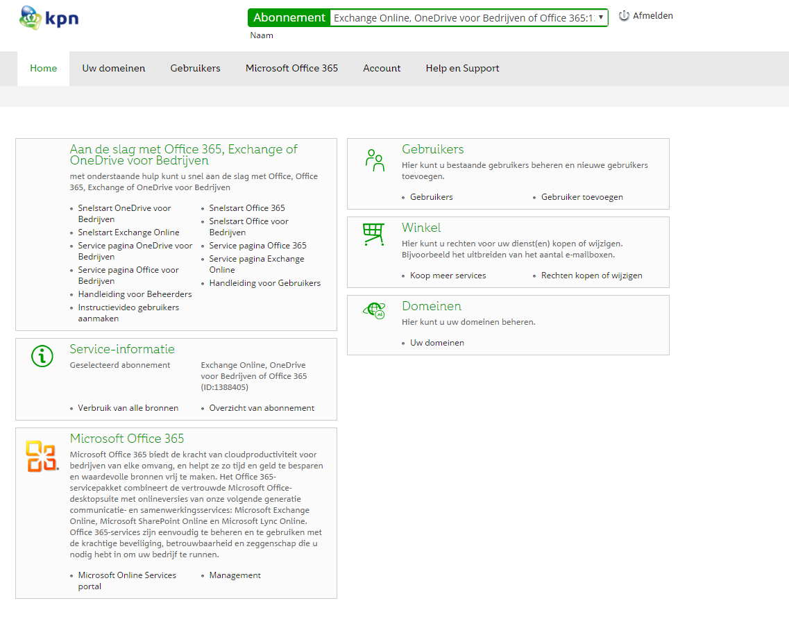 MijnKPN Zelfservice Cloud | KPN Zakelijk