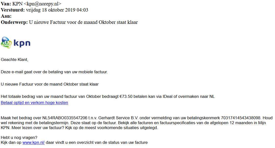 Hoe Herken Ik Valse E Mails Phishing Kpn
