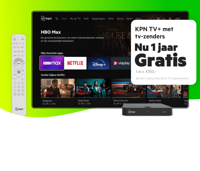 KPN TV+ met zenders
