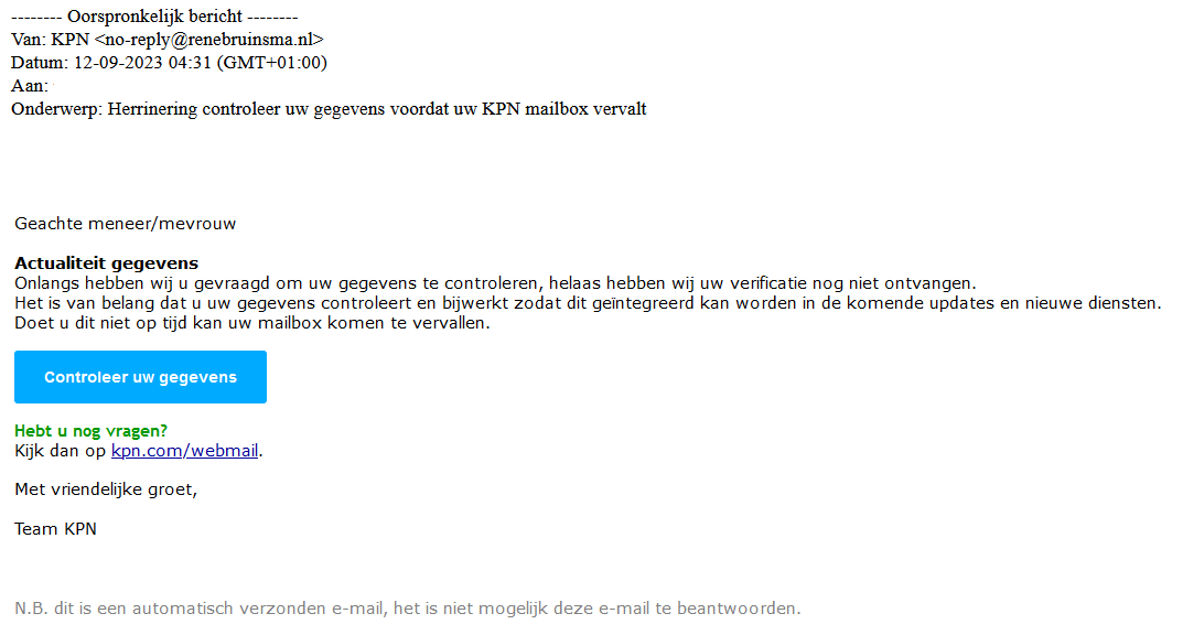 Hoe Herken Ik Valse E Mails Phishing Kpn